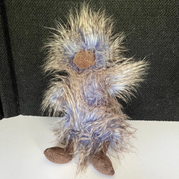 Toys | Jellycat Delphine Duck Long Hair Plush Purple Black White Stripe ...